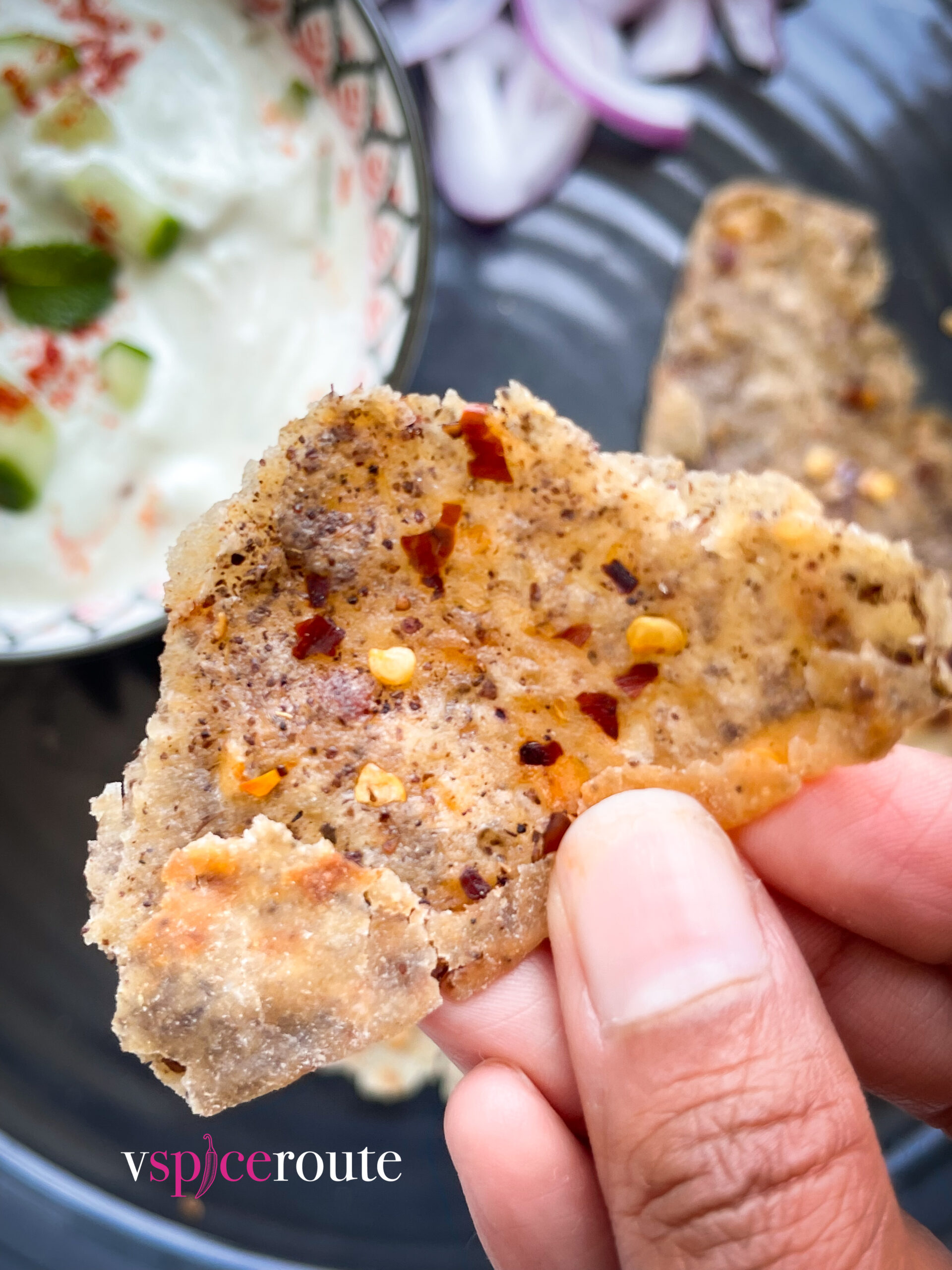 Zaatar Chili Paratha - vspiceroute