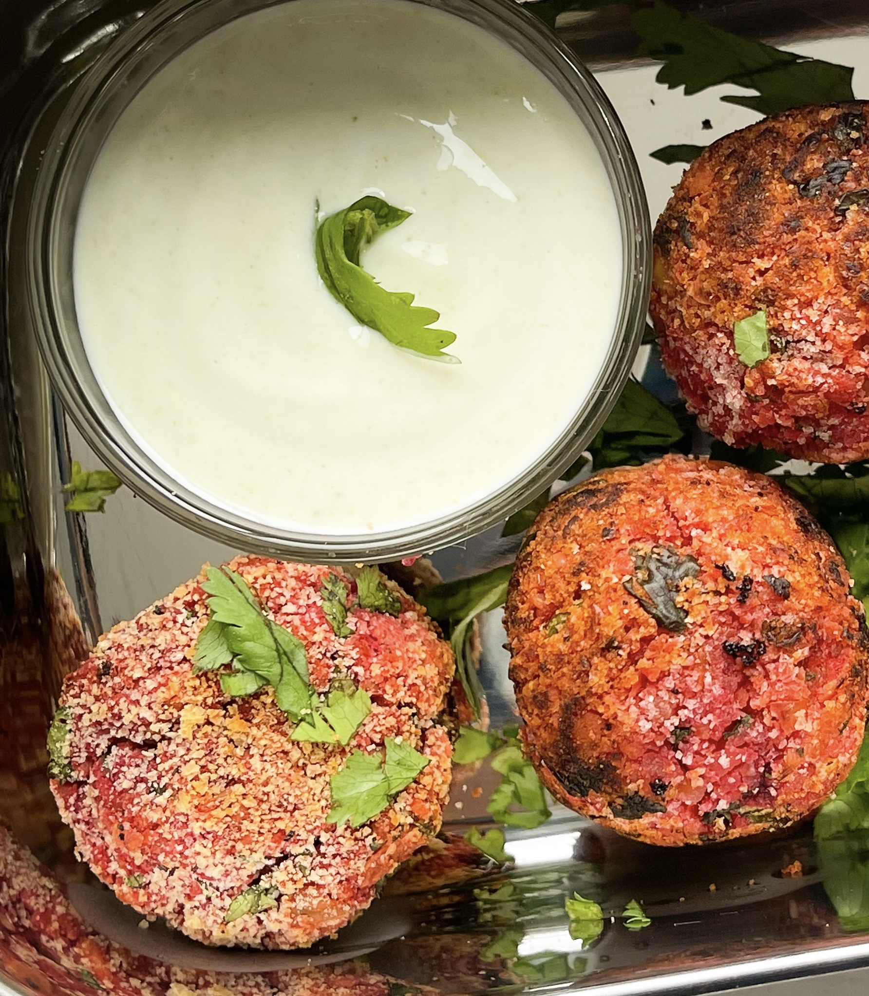 Airfried Beet & Chickpeas Croquettes - vspiceroute