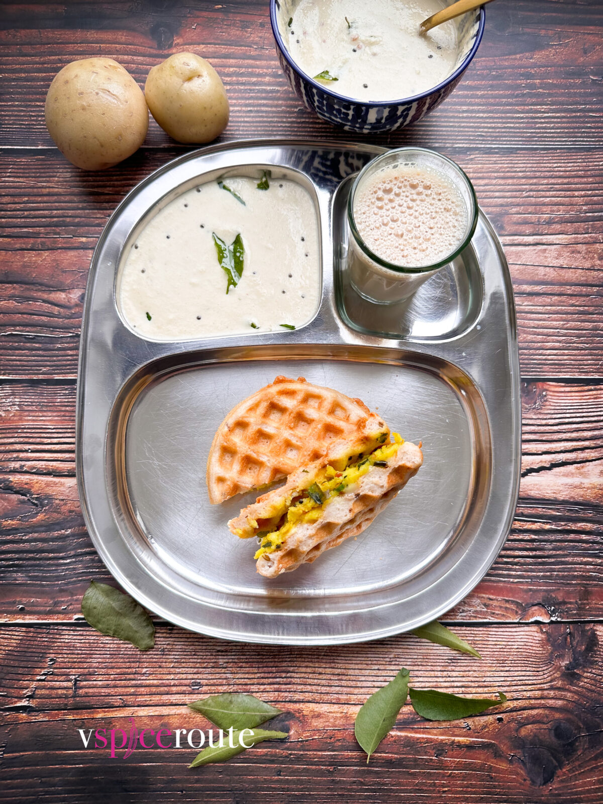 Cheese Masala Dosa Waffle Sandwich - vspiceroute