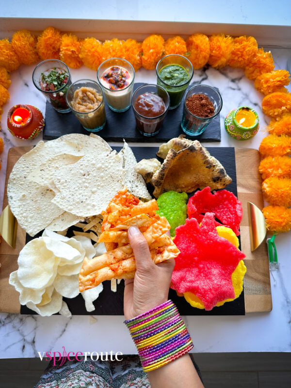 Make your own Papad Board (Masala Papad Board) - vspiceroute
