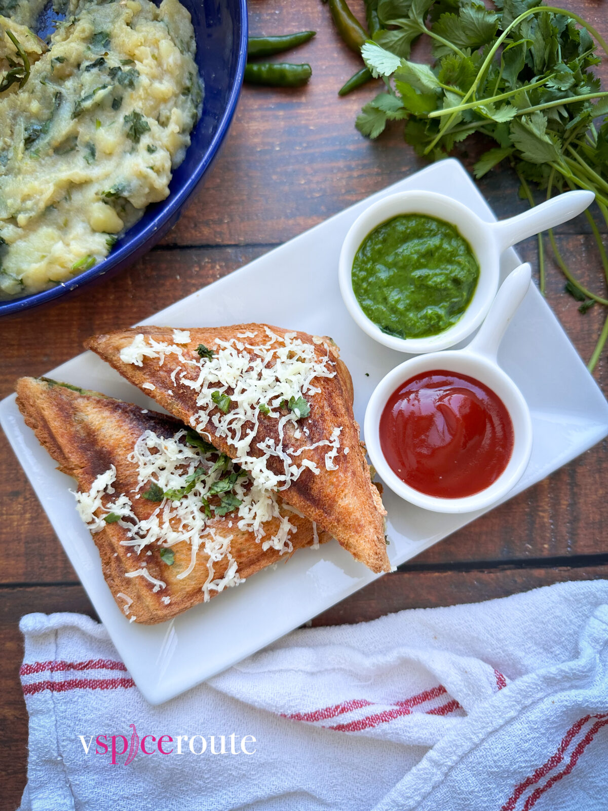 Aloo Toastie | Potato Sandwich - vspiceroute