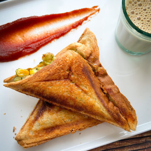 Corn & Cheese Toasties | Corn Sandwich - vspiceroute