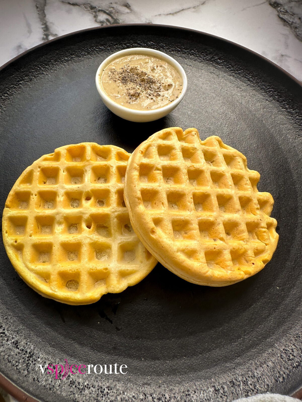 Ayambil Waffles | Moong Dal Waffles - vspiceroute