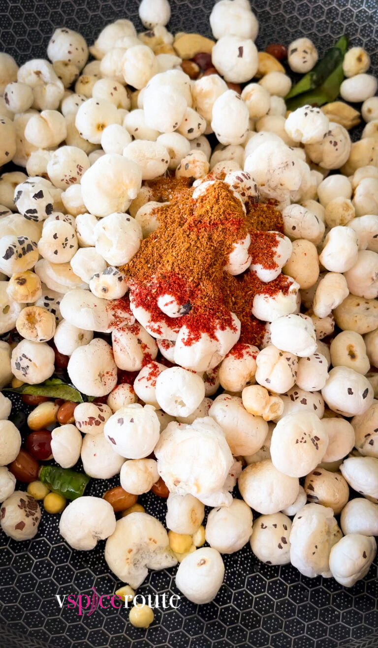 Roasted Masala Makhana Chevdo | Fox Nut Snack - vspiceroute