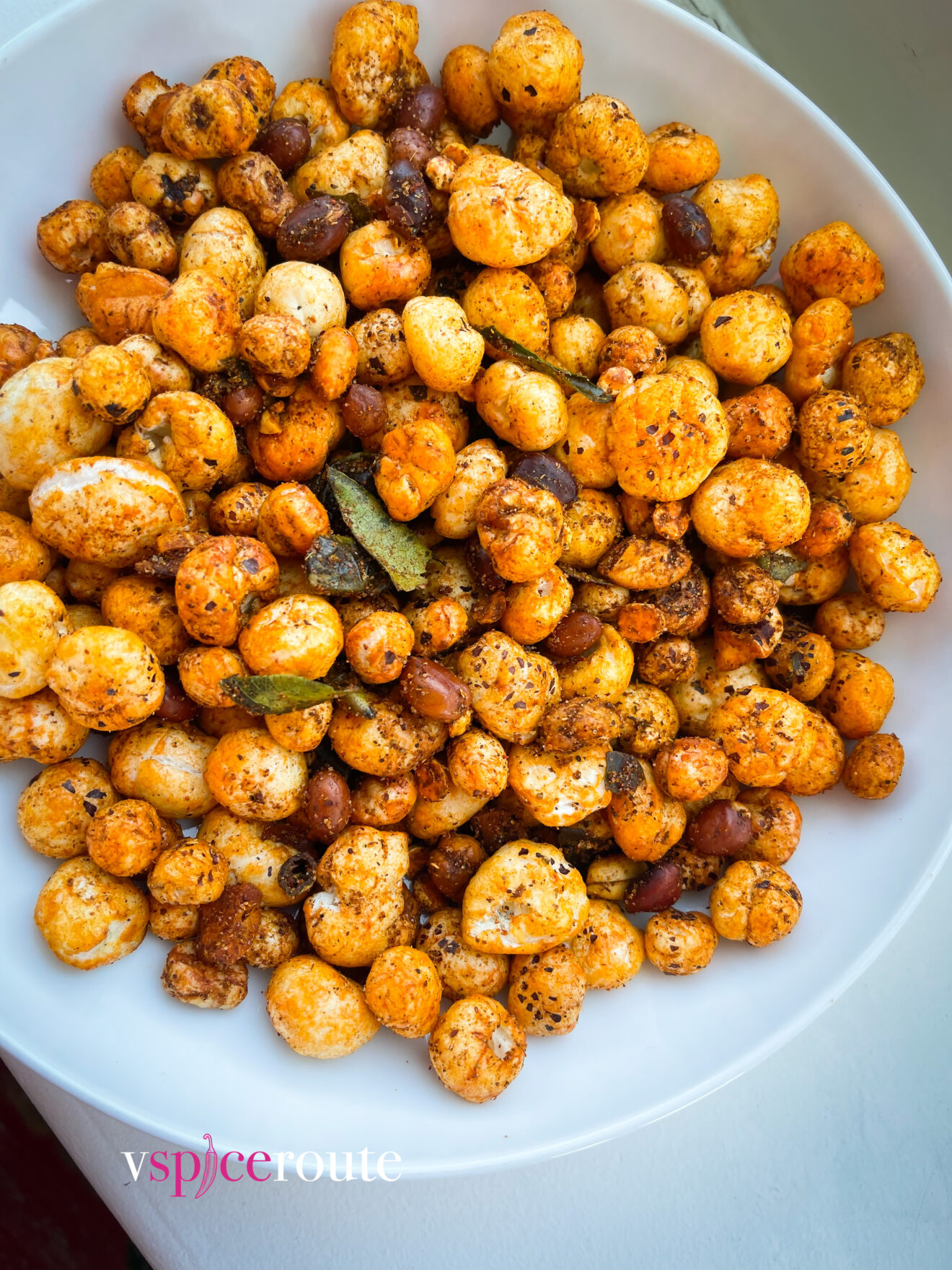 Roasted Masala Makhana Chevdo | Fox Nut Snack - vspiceroute