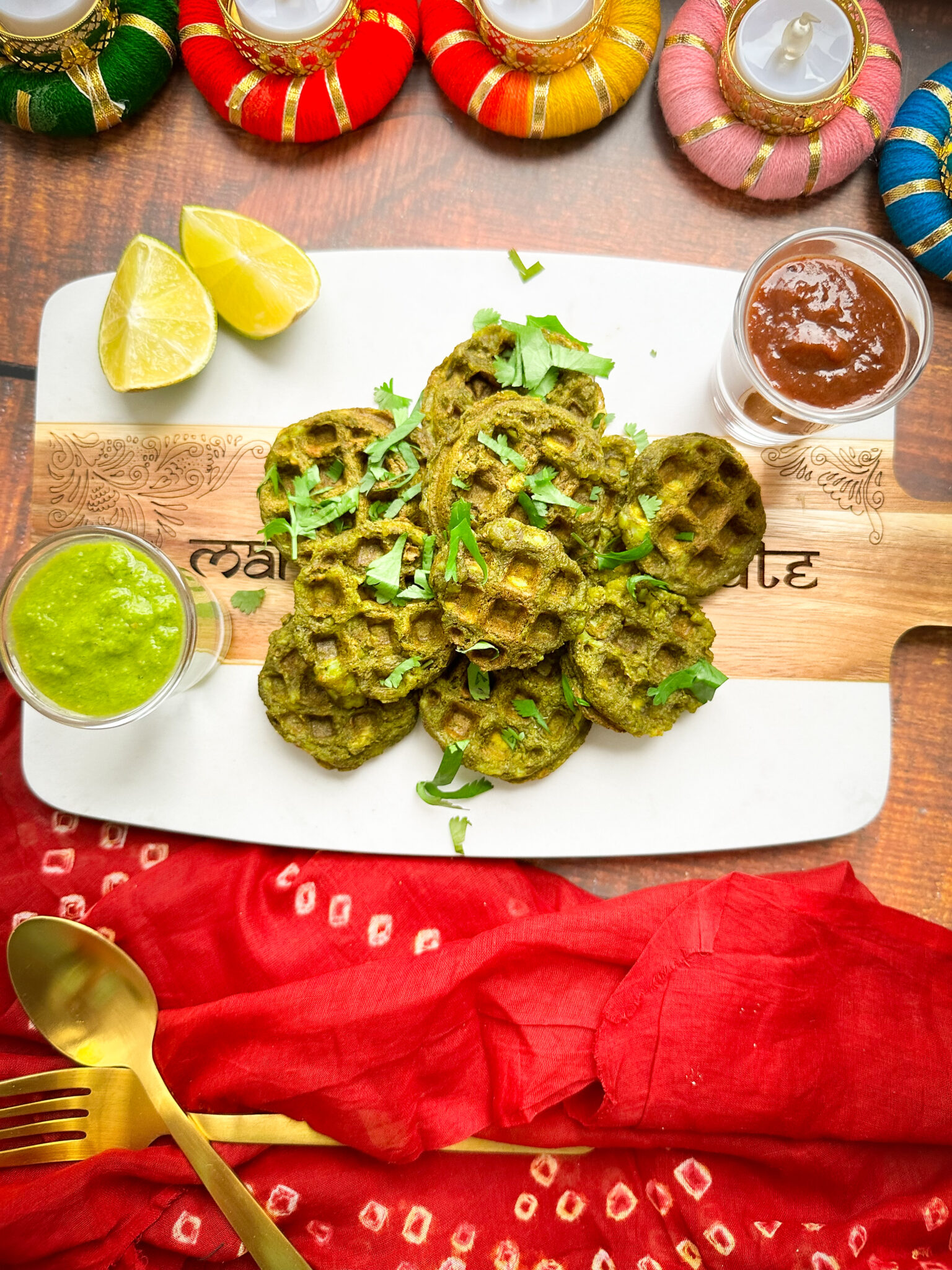 Hara Bhara Kebab Waffles | Veggie Kabab - vspiceroute