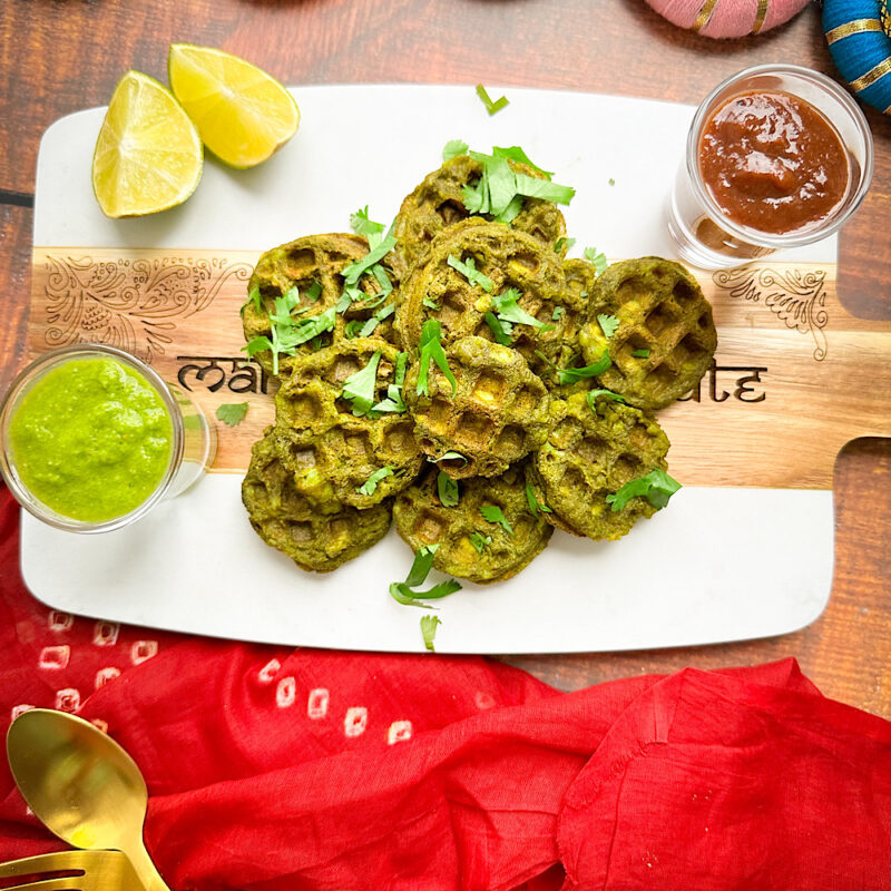 Moong Dal Waffles | Healthy Indian Waffles - vspiceroute